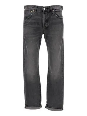LEVI'S 501 Selvedge Five-pocket Cotton Jeans - Black