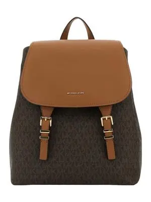 Michael Kors Foldover Top Backpack - Black