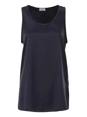 Brunello Cucinelli Sleeveless Blouse - Black