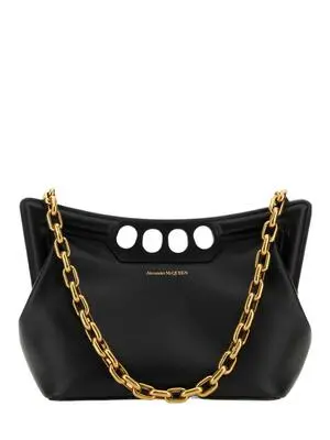 Alexander McQueen Small The Peak Shoulder Bag - Black
