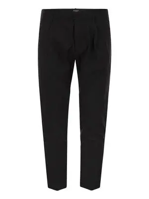 DONDUP Pleated Tailored Trousers - Black