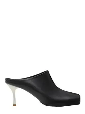 MAISON MARGIELA Square Toe Ballerina Mules - Black