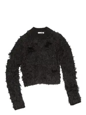 Acne Studios Cut-out Crewneck Jumper - Black