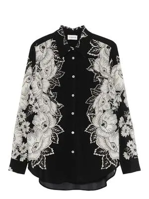 P.a.r.o.s.h Floral Print Shirt - Black