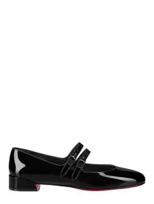 CHRISTIAN LOUBOUTIN Sweet Jane Buckled Ballerinas - Black