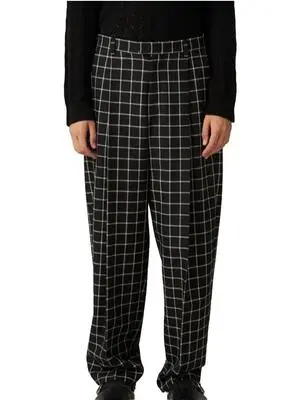 Marni Plaid Tailored Trousers - Black