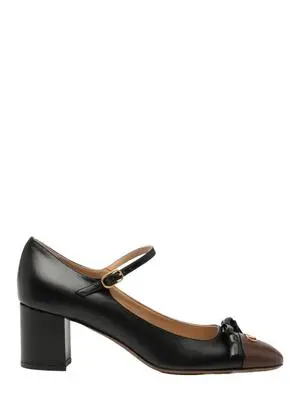Valentino Garavani Vlogo Signature Bow Detailed Pumps - Black