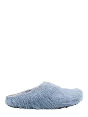 Marni Fussbett Slip-on Flat Mules - Blue