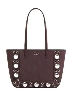 Valentino Garavani Vlogo Signature Medium Tote Bag - Brown