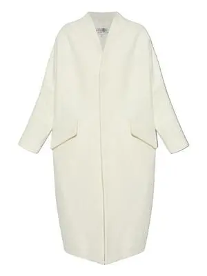MAISON MARGIELA Buttoned Coat - Cream