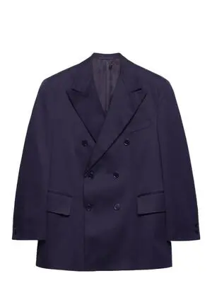 Prada Double-breasted Tailored Blazer - Navy
