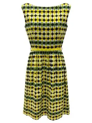 Max Mara Sleeveless Printed Midi Dress - Multicolor
