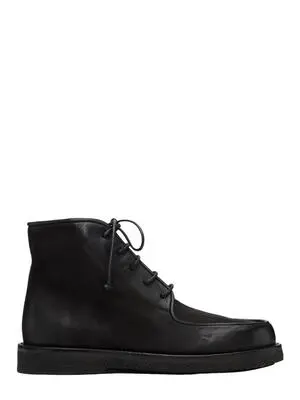 Marsèll Lace-up Leather Desert Boots - Black
