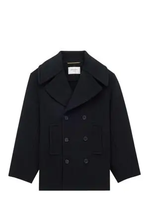 SAINT LAURENT Saint Laurent Wool Peacoat
