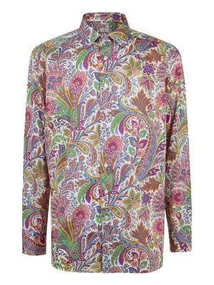 Etro Paisley-print Long-sleeve Shirt - Multicolor