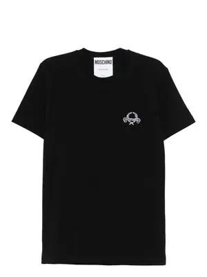 Moschino Embroidered Crewneck T-shirt - Black