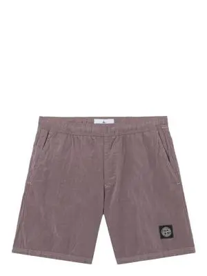 Stone Island Logo Patch Swim Shorts - Gray