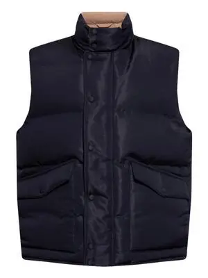 Alexander McQueen Stand Collar Logo Printed Zipped Jacket - Black
