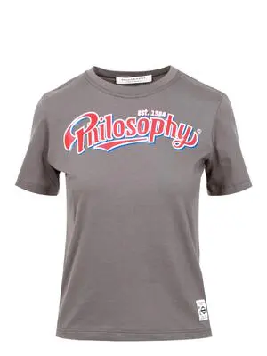 Philosophy Di Lorenzo Serafini Logo Print T-shirt - Gray