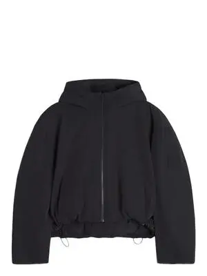 Maison Kitsuné Hooded Zip-up Puffer Jacket - Black