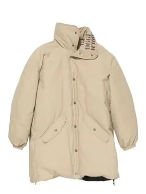 Acne Studios Button Padded Parka - Beige