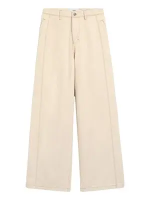 Ami Ami Paris Cotton Loose Fit Jeans Nude