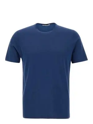 KANGRA Crew Neck Cotton T-shirt - Blue