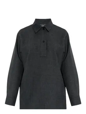 Studio Nicholson Pinole Button-up Top - Black