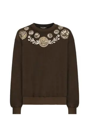 Dolce & Gabbana Graphic Printed Crewneck Sweatshirt - Green