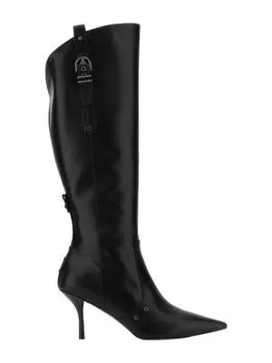 STUART WEITZMAN Thigh-high Pointed-toe High-heel Boots - Black