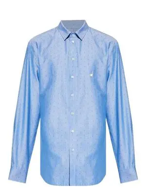 Moschino Goose Embroidered Shirt - Blue