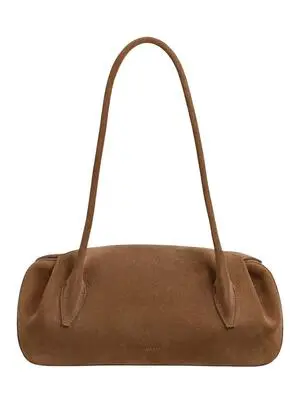 Yuzefi Magnetic Buckle Shoulder Bag - Camel