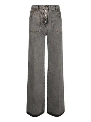 ETRO Etro Wide-Legged Multi-Buttoned Jeans