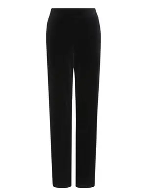 Emporio Armani Stretch Chenille Trousers - Black