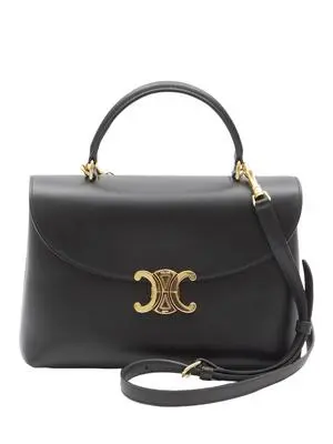Celine Medium Nino Bag In Supple Grained Calfskin - Black