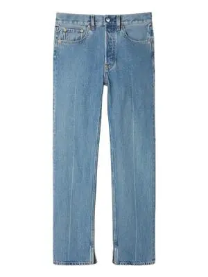 Gucci Logo-patch Jeans Blue