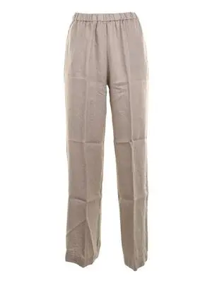 Aspesi Aspesi Elasticated-Waist Straight Leg Pants Nude