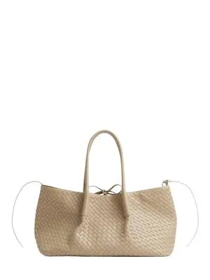 Bottega Veneta Pinacoteca Reversible Tote Bag - Natural/smoked Brown