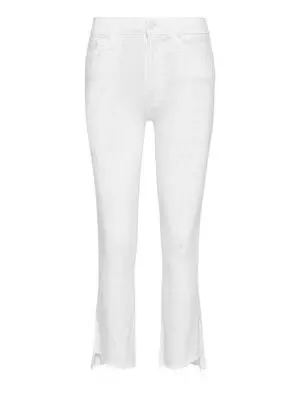 MOTHER Mother The Insider Frayed Edge Cropped Trousers