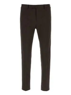 PT TORINO Slim Fit Trousers - Black