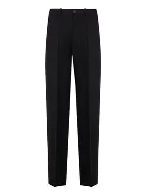 Balenciaga Twill Oversized Pants - Black