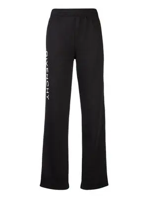 Givenchy High Waisted Logo Trousers - Black