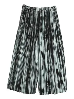 Issey Miyake Pleated Striped Trousers - Black