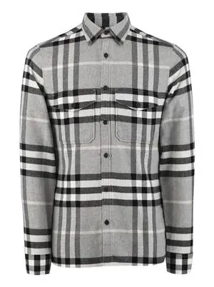 Burberry Plaid Shirt - Gray