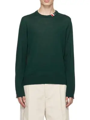 Thom Browne Rwb Stripe Detailed Crewneck Jumper - Multicolor