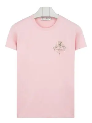 Givenchy Embroidered Logo T-shirt - Light Pink