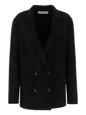 Philosophy Di Lorenzo Serafini Felted Double Breasted Blazer - Black