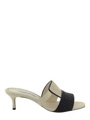 Manolo Blahnik Open-toe High-heeled Sandals - Nude