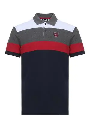 EA7 Logo Polo Shirt - Black
