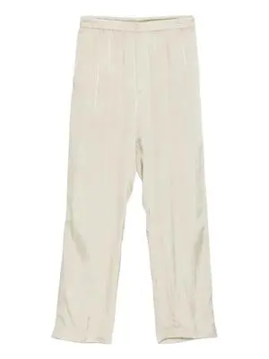 Dries Van Noten Elasticated Waist Casual Pants - White